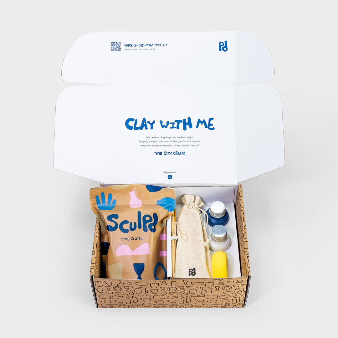 Sculpd Pottery Kit | The Original Air Dry Clay Starter Kit