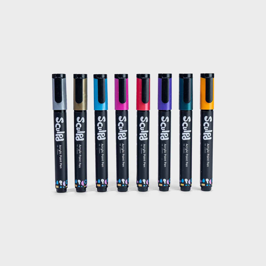 Sculpd Acrylic Paint Pens - 8 Packs